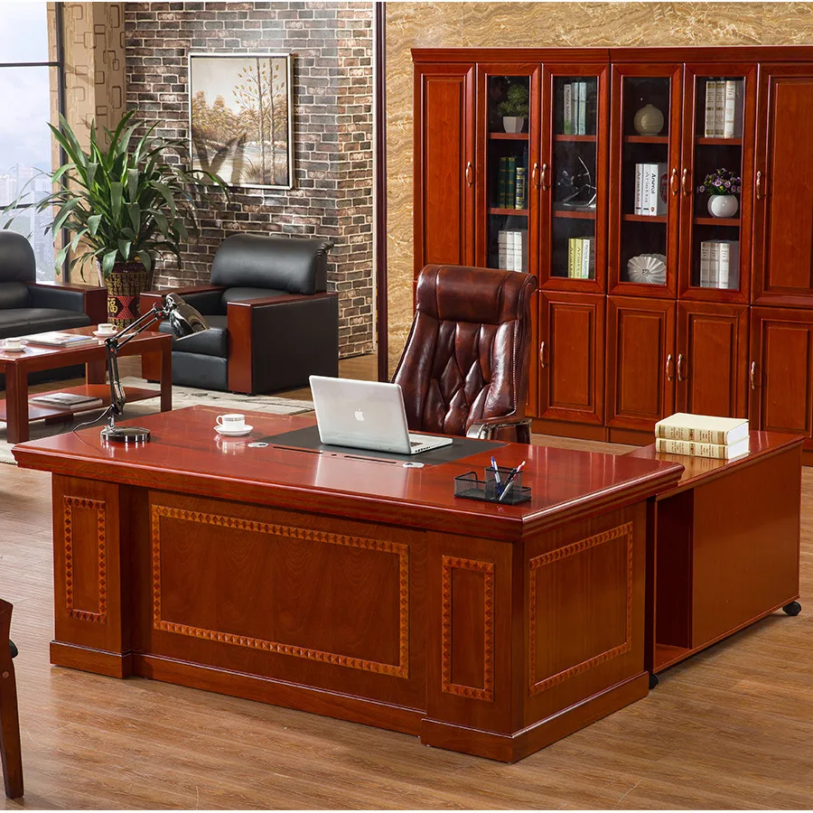 Luxury Unique Boss Table - Eco-Friendly Wooden Office Executive Table