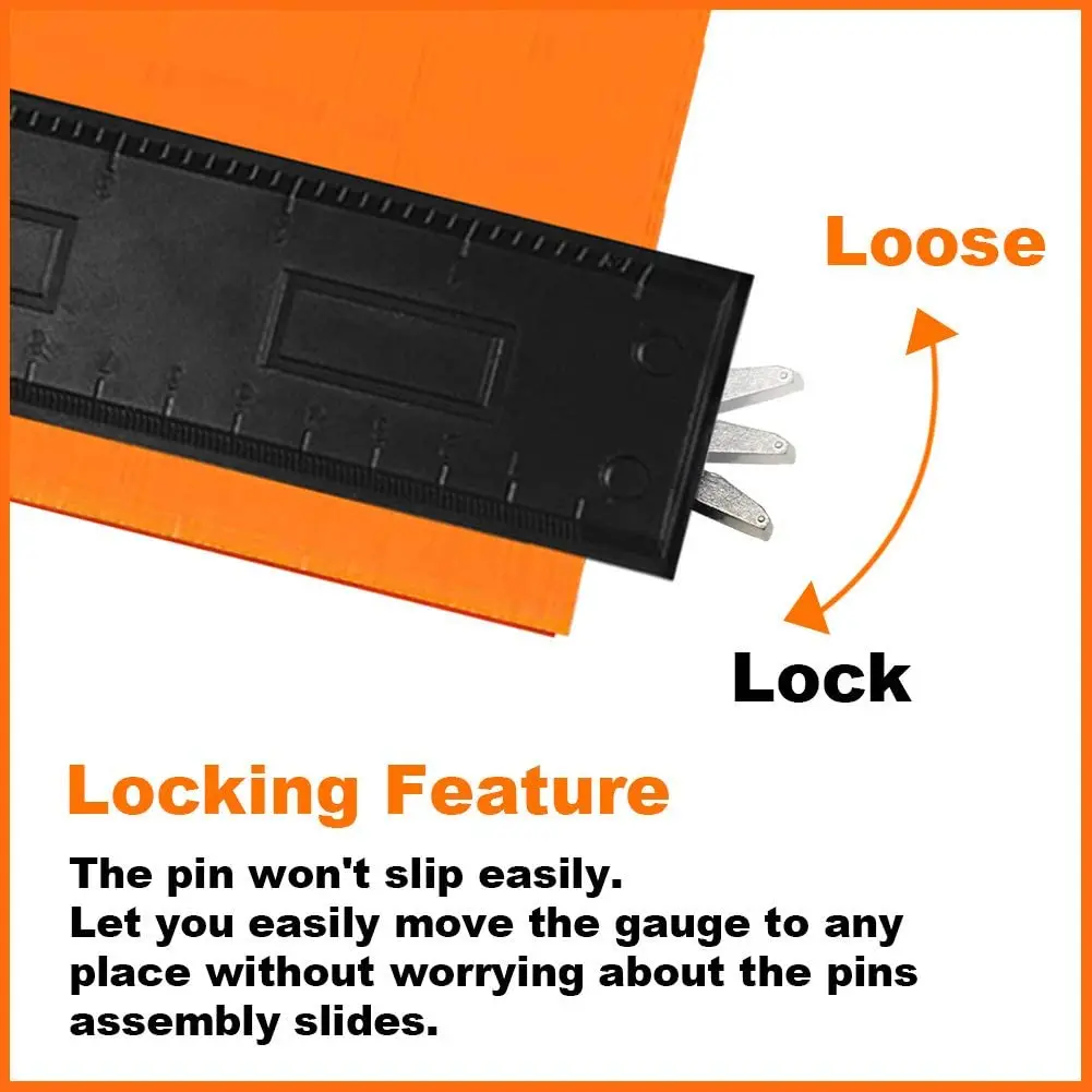 10inch Locking Contour Gauge - Precise Shape Duplicator