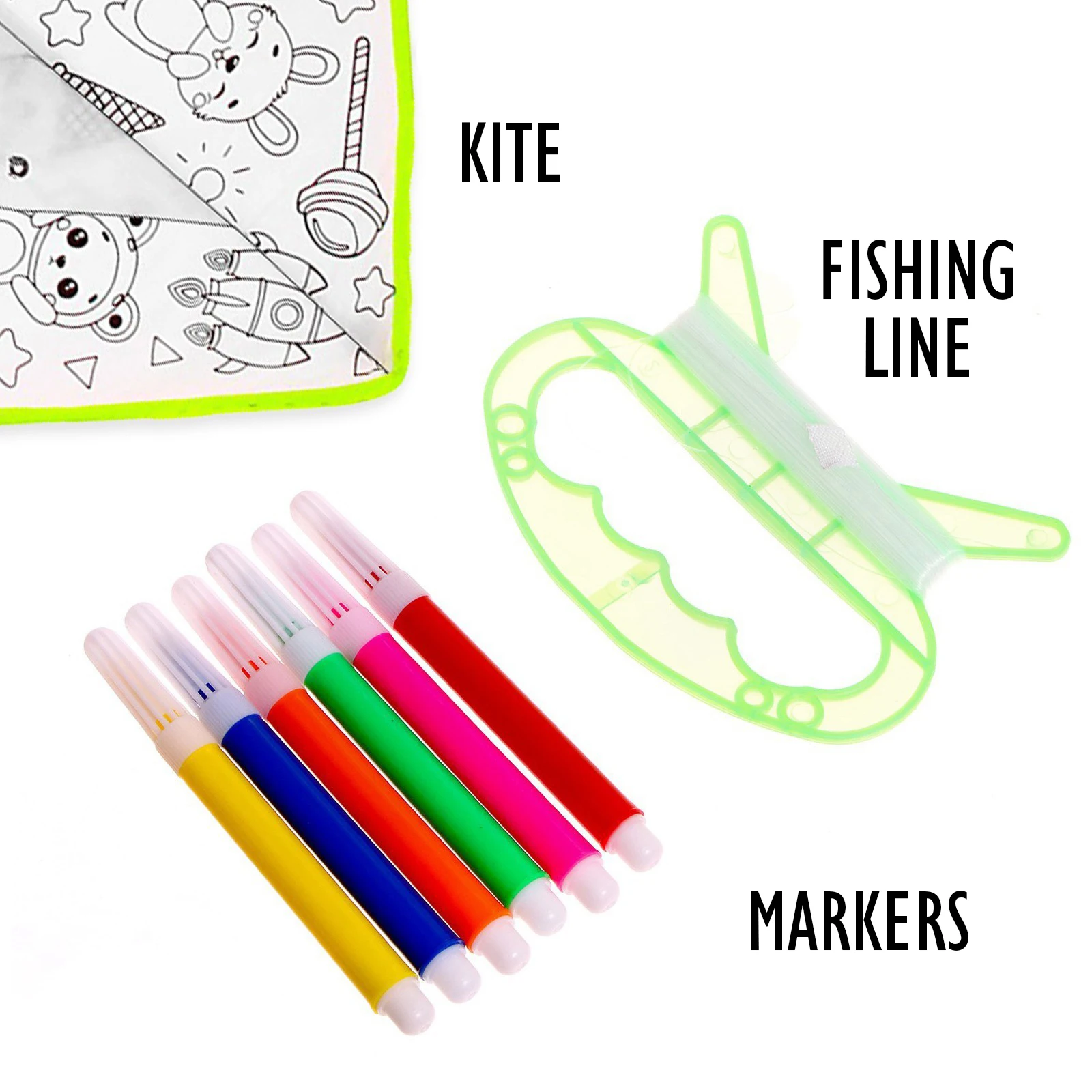 Top Selling Present For Kids Diy Hand Painted Triandle Kite With ...