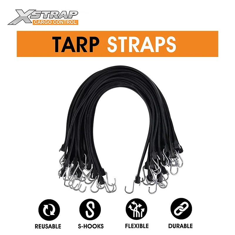 Custom Heavy Duty Epdm Adjustable Rubber Tie Down Gear Strap With S ...