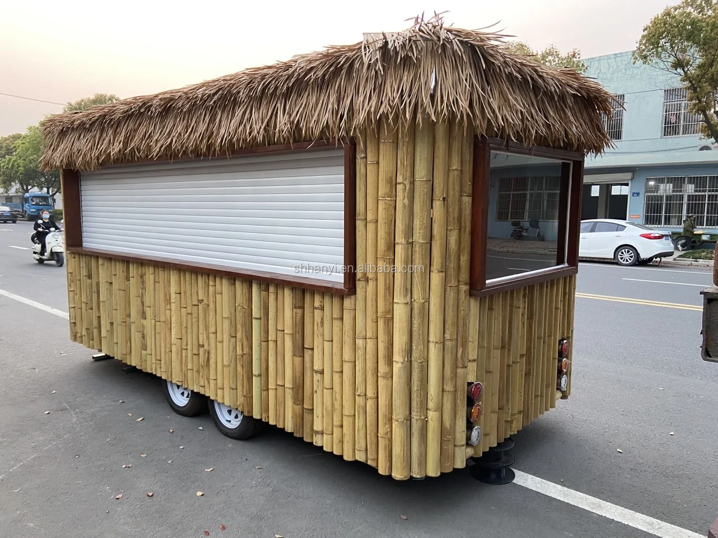Customized Bamboo Food Truck for Ice Cream, Snacks, and Fried Yogurt ...