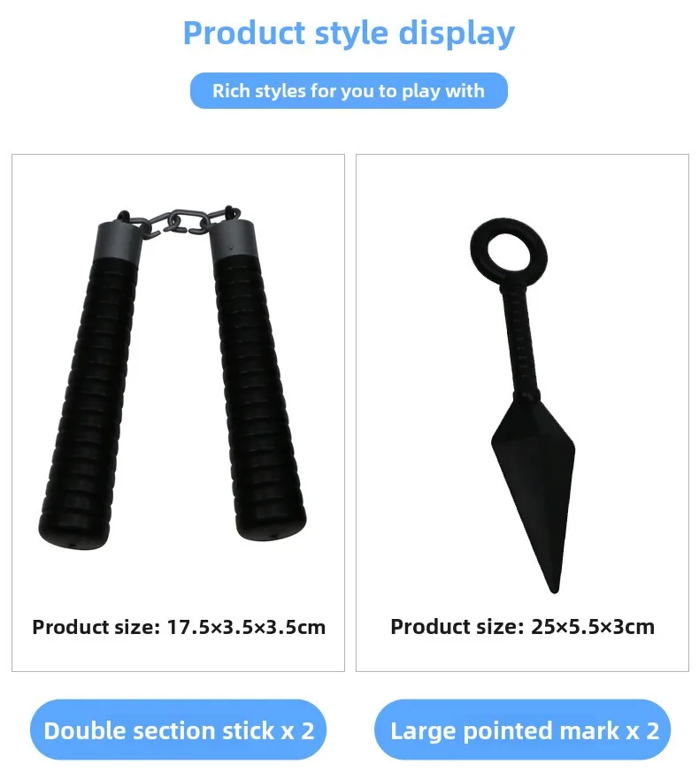 Japanese Ninja Weapon Prop Simulation Samurai Anime Double Knuckle ...