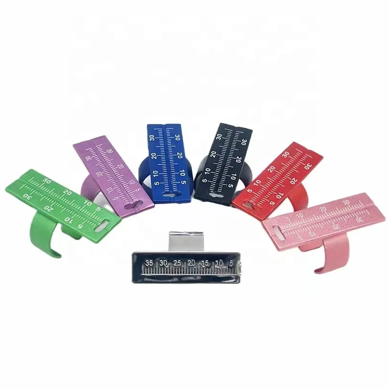 Colored Aluminum Dental Endodontic Root Canal Finger Rulers Span ...