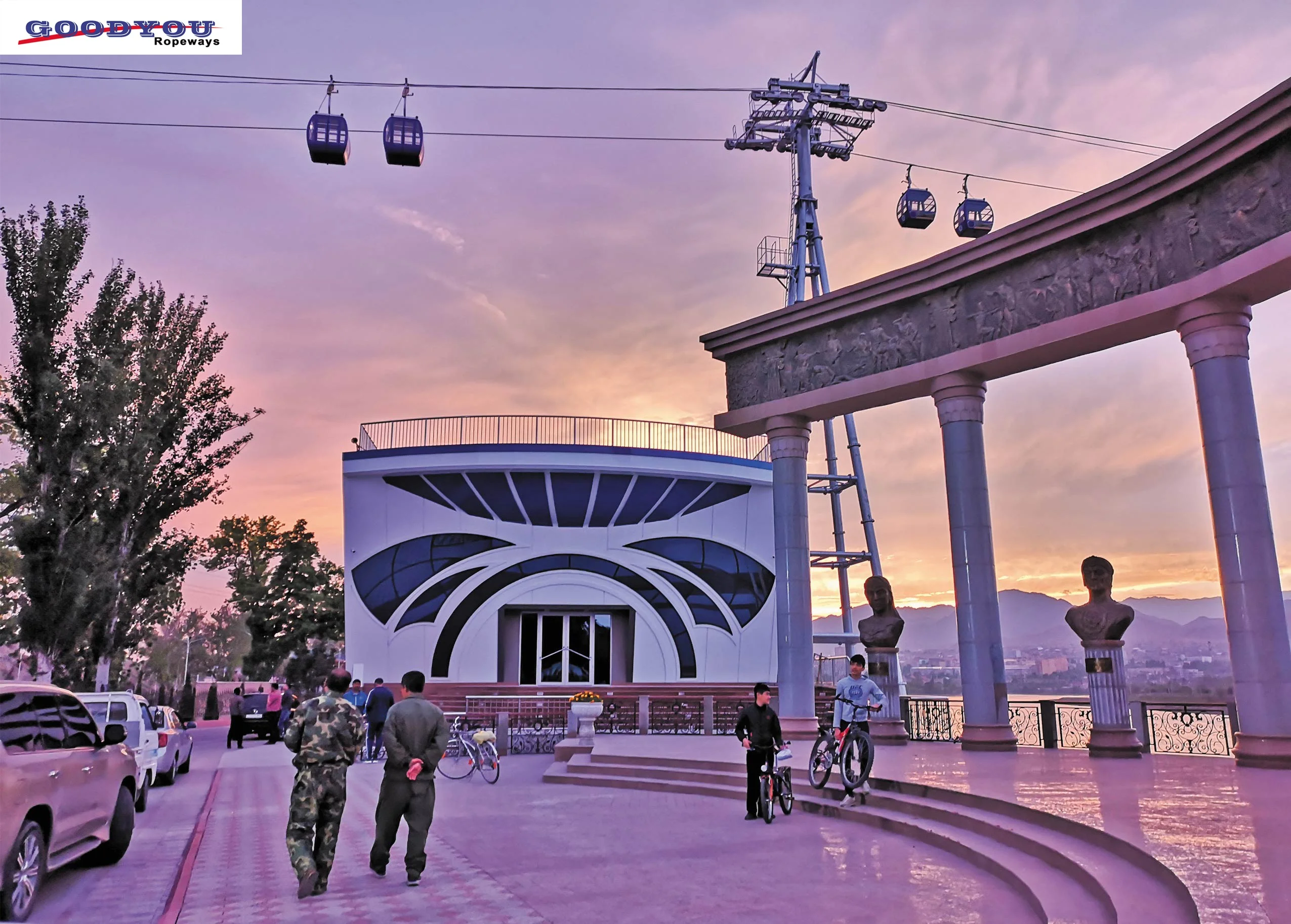 Aerial Ropeway - 6 Seat Gondola Lift for Scenic Spots