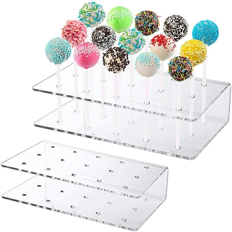 15-hole Transparent Acrylic Lollipop U-shaped Display Stand Wedding ...
