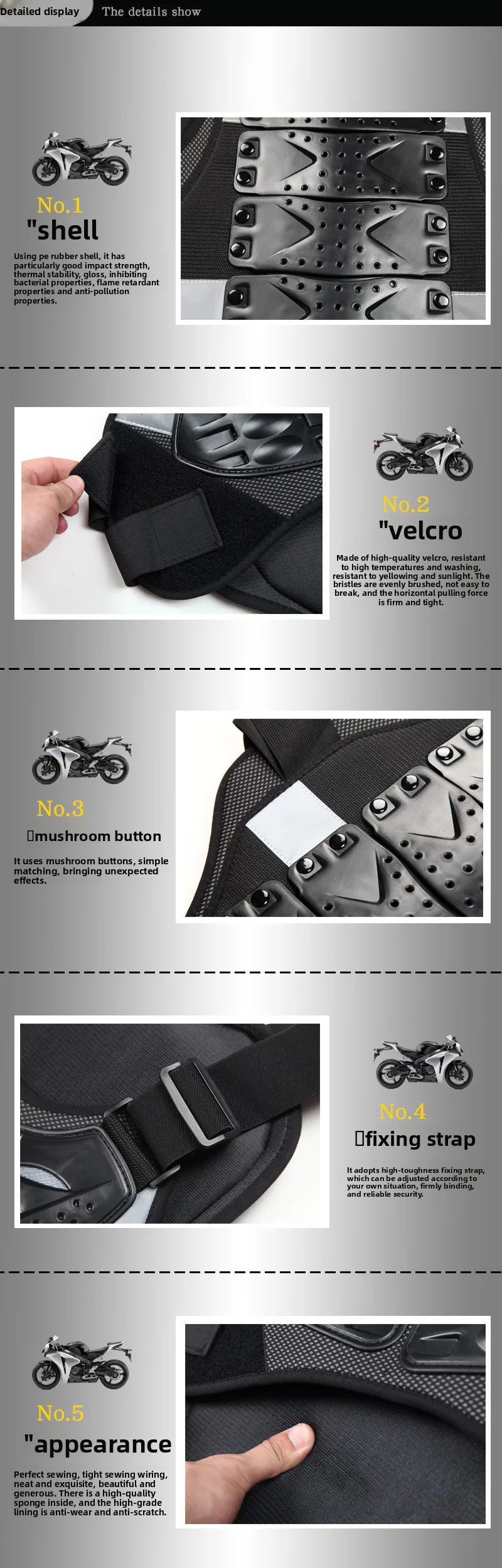 SULAITE Sports Gear Racing Vest Breathable Roller Skating & Motorcycle ...