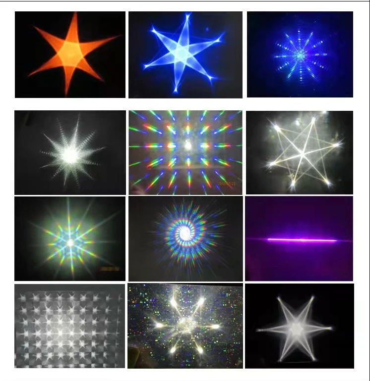 3. A4 Size PVC Diffraction Grating Sheet Hearts Diffraction Film Star ...