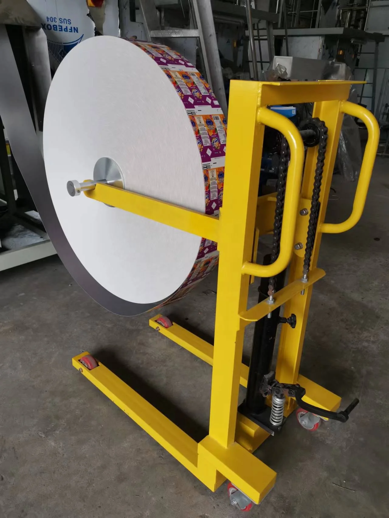 Oem Manual Paper Roll Forklift Trolley For Packaging - Buy Pack N Roll ...