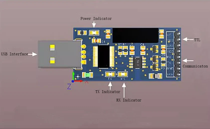Taidacent Usb To Serial Signal Isolator Adapter Ft232rl Usb To Ttl ...