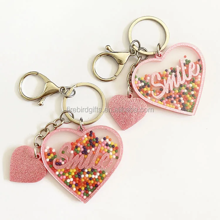 Custom Acrylic Laser Cut Shaker Charm Custom Acrylic Shaker Keychain ...