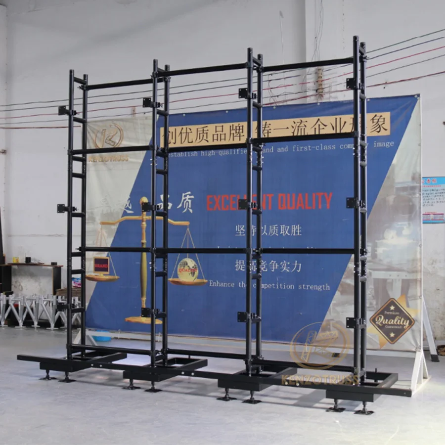 Aluminum LED Screen Wall Ground Stand Support Truss for LED Cabinet