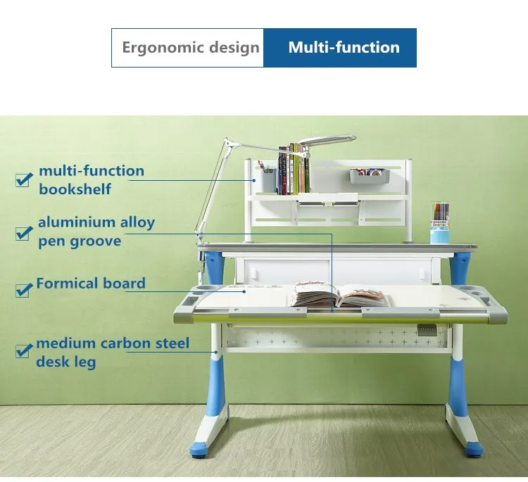 Height Adjustable Kids Study Table - Perfect for Home