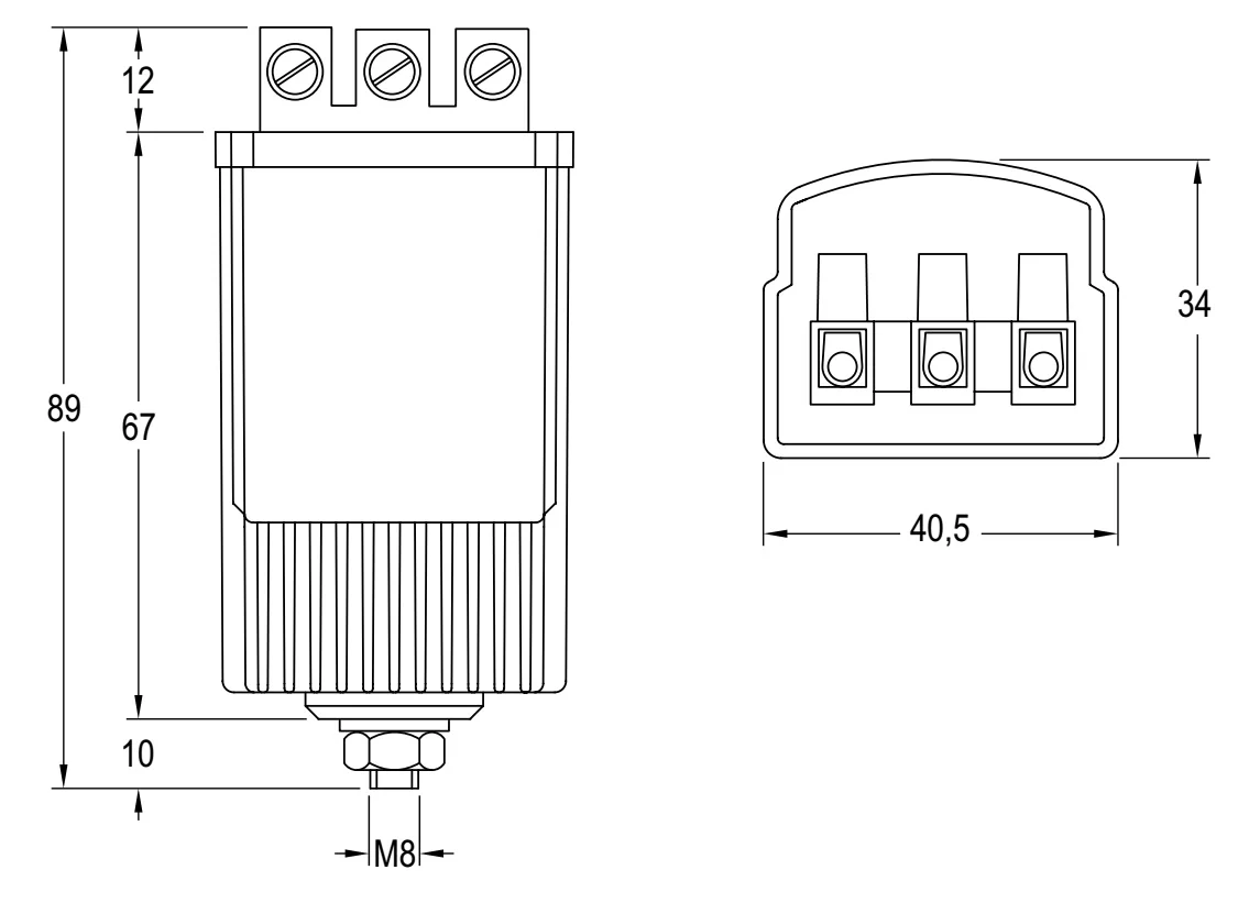 3 Pins MH HPS ELT Type Electronic Ignitor 35w - 400w