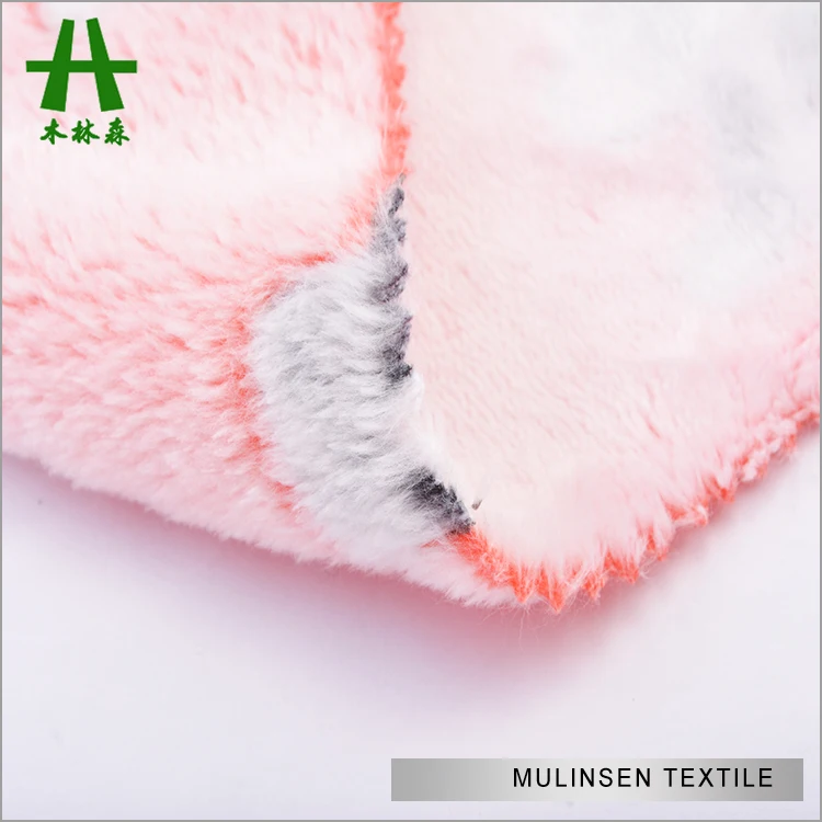 Mulinsen Textile Plain Coral Fleece - 100% Polyester Velvet Fabric