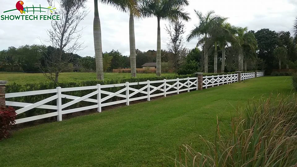 Vinyl Crossbuck Fence - Durable & Eco-Friendly Horse Fencing