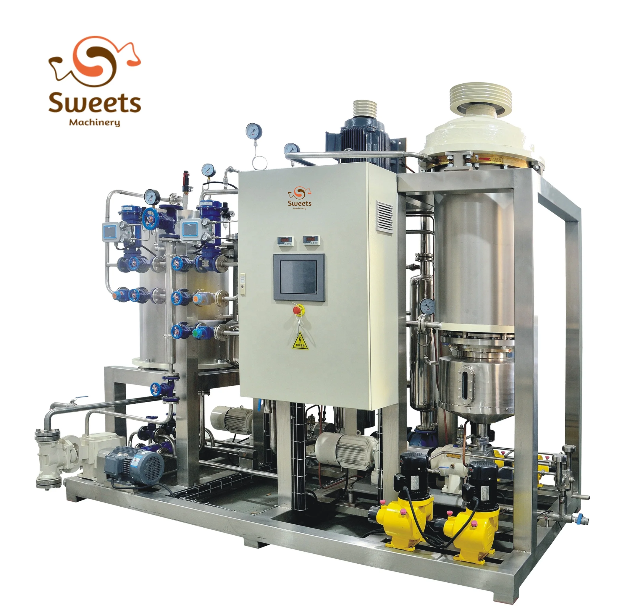 Continuous Vacuum Microfilm Sugar Candy Batch Syrup Cooker