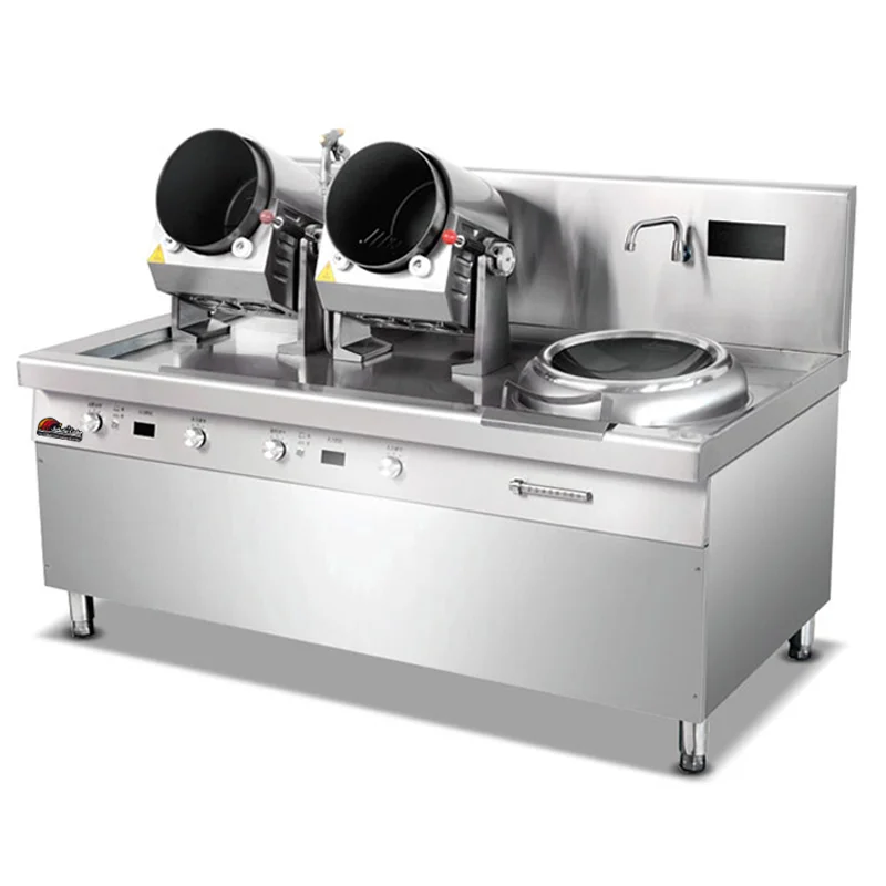 Restaurant Cooking Robot - Auto Spinning Wok Machine