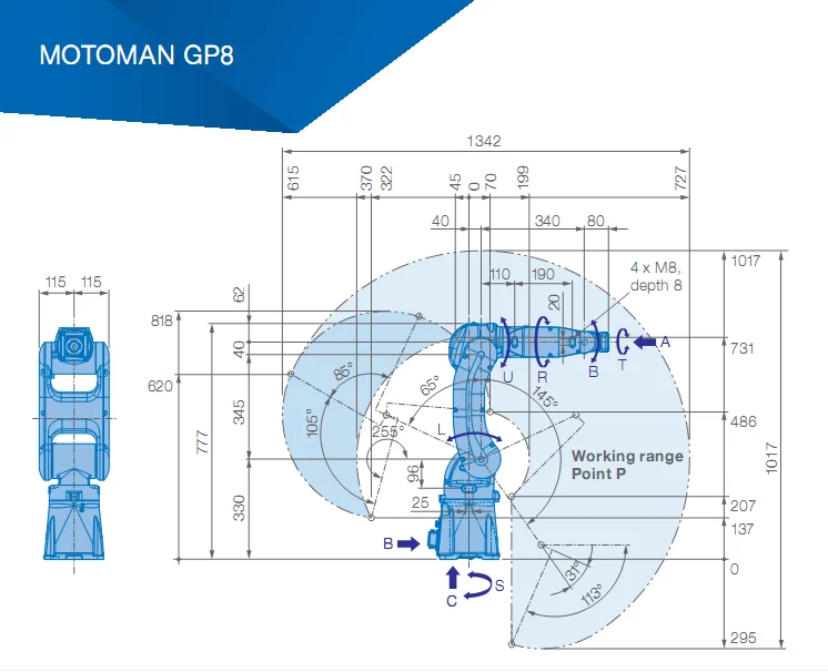 Yaskawa GP8 Robot Arm - Precision Pick and Place Solutions