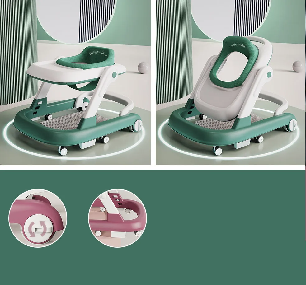 Kids Learn To Walk Cartoon Walking Toy Chair Musical Baby Walker With ...