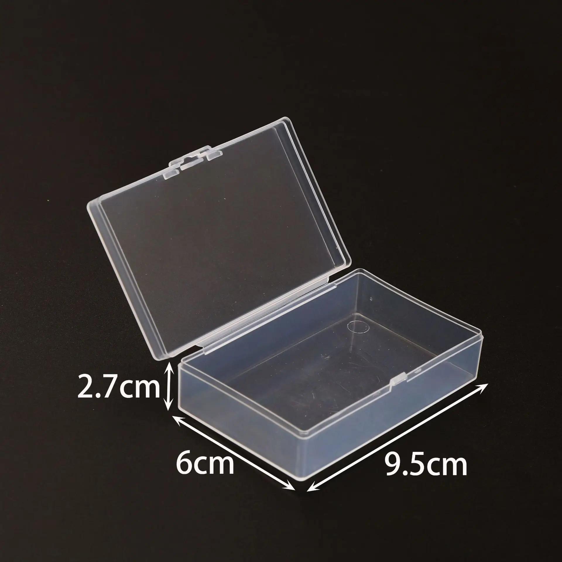 Rectangular Transparent Recyclable PP Plastic Storage Box Household ...