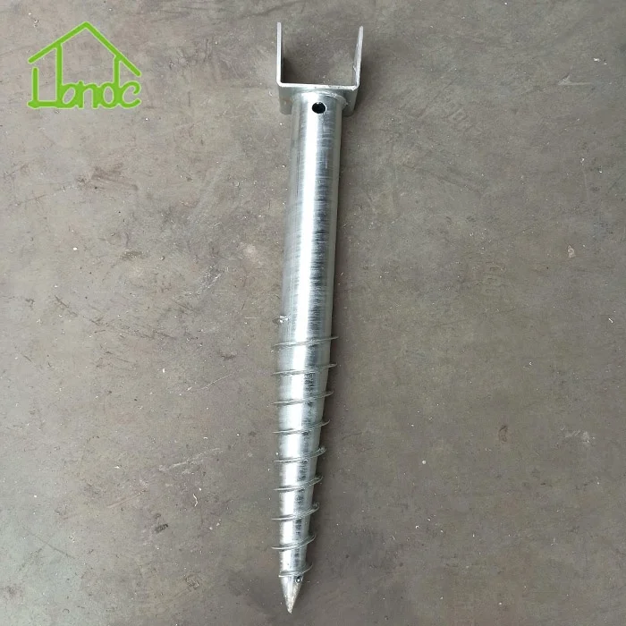 No Dig Ground Screw Anchor With 91mm U Flange For 4x4 Wood Post - Buy ...