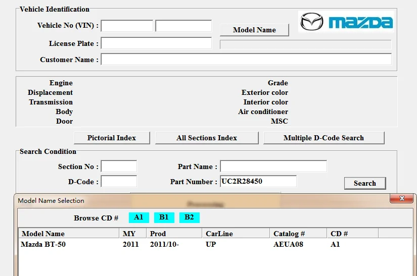 UC2R-28-450. AB31-5B714-AC Rear Arm Bushing for BT50 UP and Ranger 2011 ...