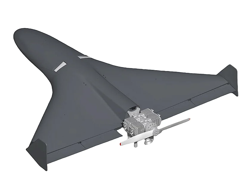 70KG Industrial Heavy UAV Fuel Engine VTOL Custom Fixed Wing Patrol UAV