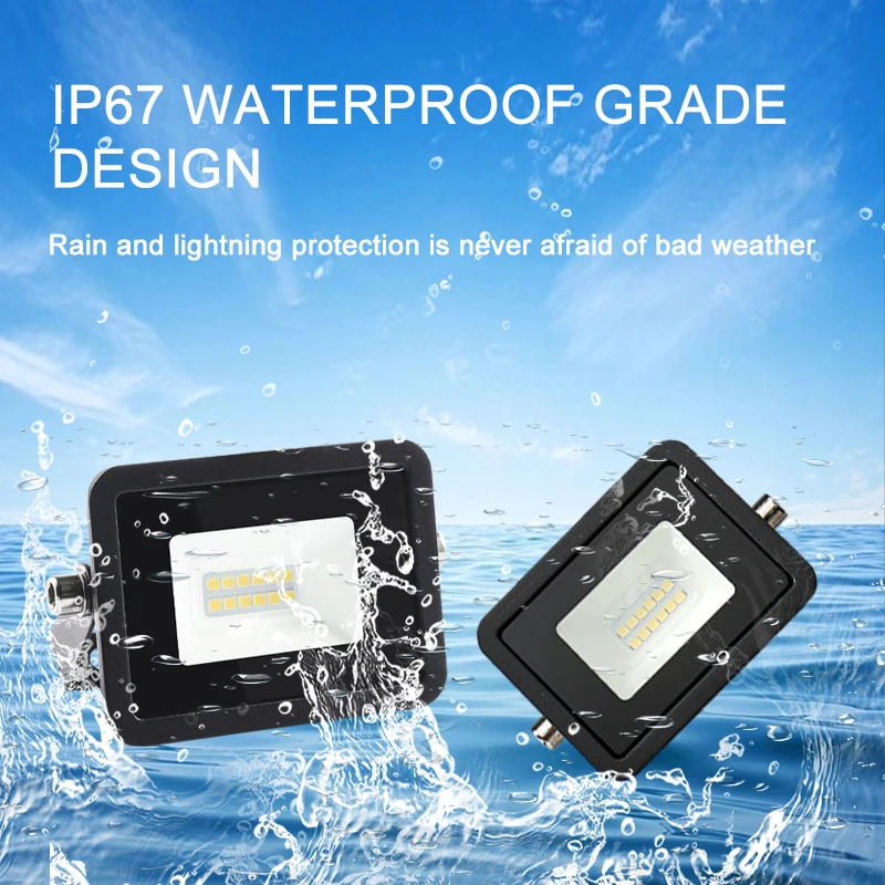 Waterproof Ip67 Spotlight Led Garden Balcony Floodlight Square ...