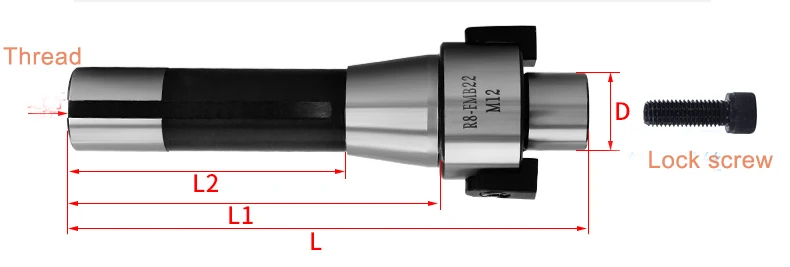 R8 Face Mill Arbor - Precision Tool Holders for CNC Machines