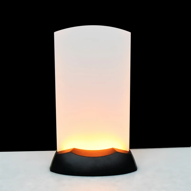 Party Acrylic Plastic Illuminated Menu Boards Hotel Led Light Menu Card ...