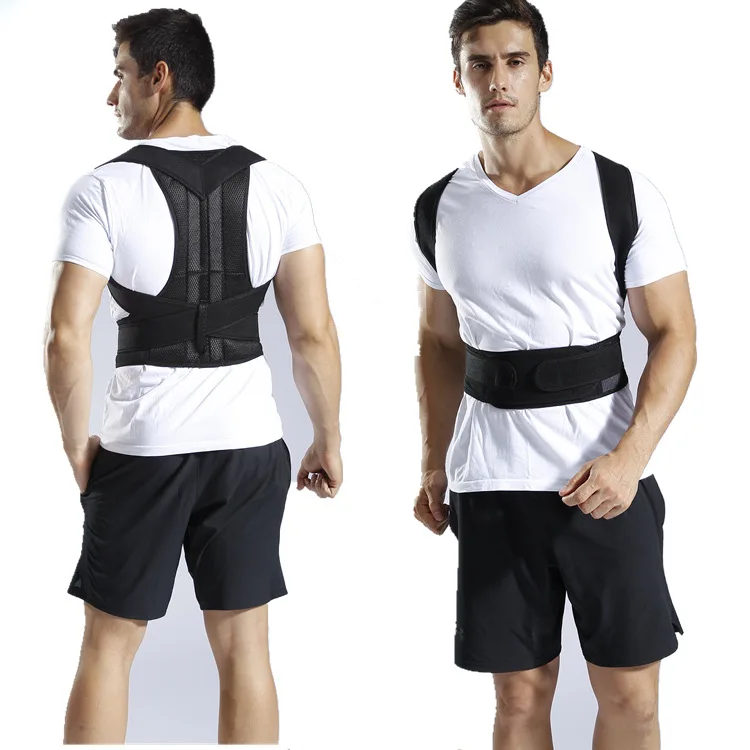 Nylon Shoulder Lumbar Posture Corrector Belt - Adjustable Support