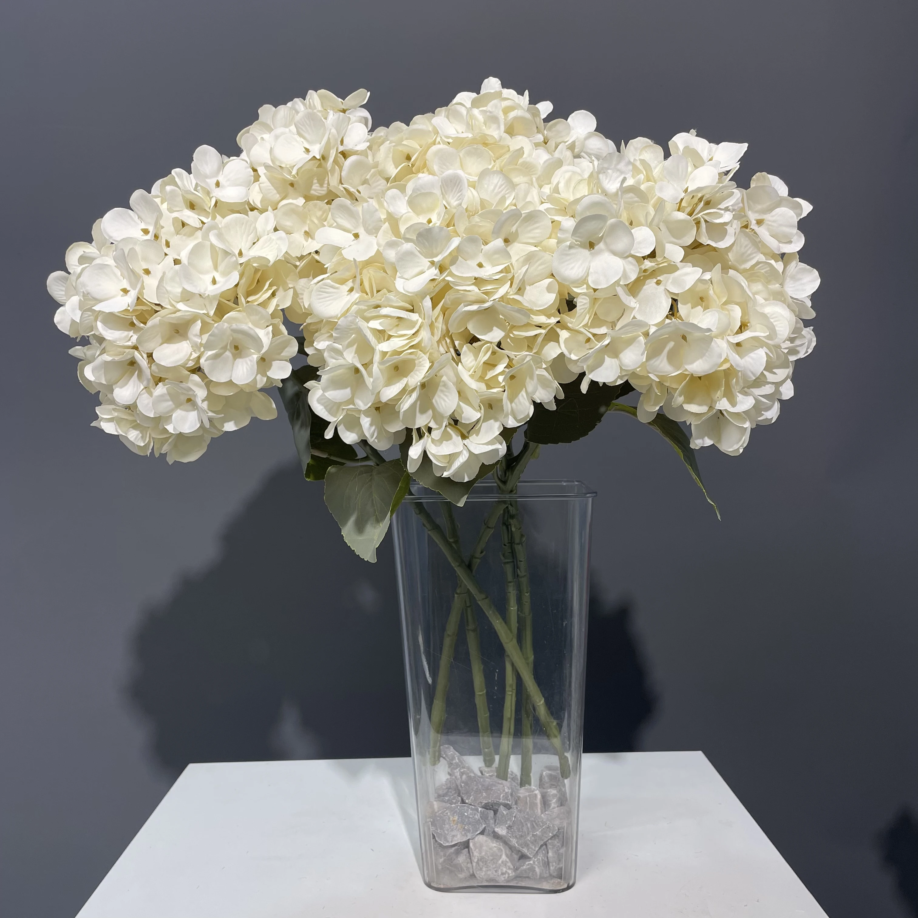 Wholesale Artificial Single Hydrangea Flower Long Stem Silk Hydrangea ...