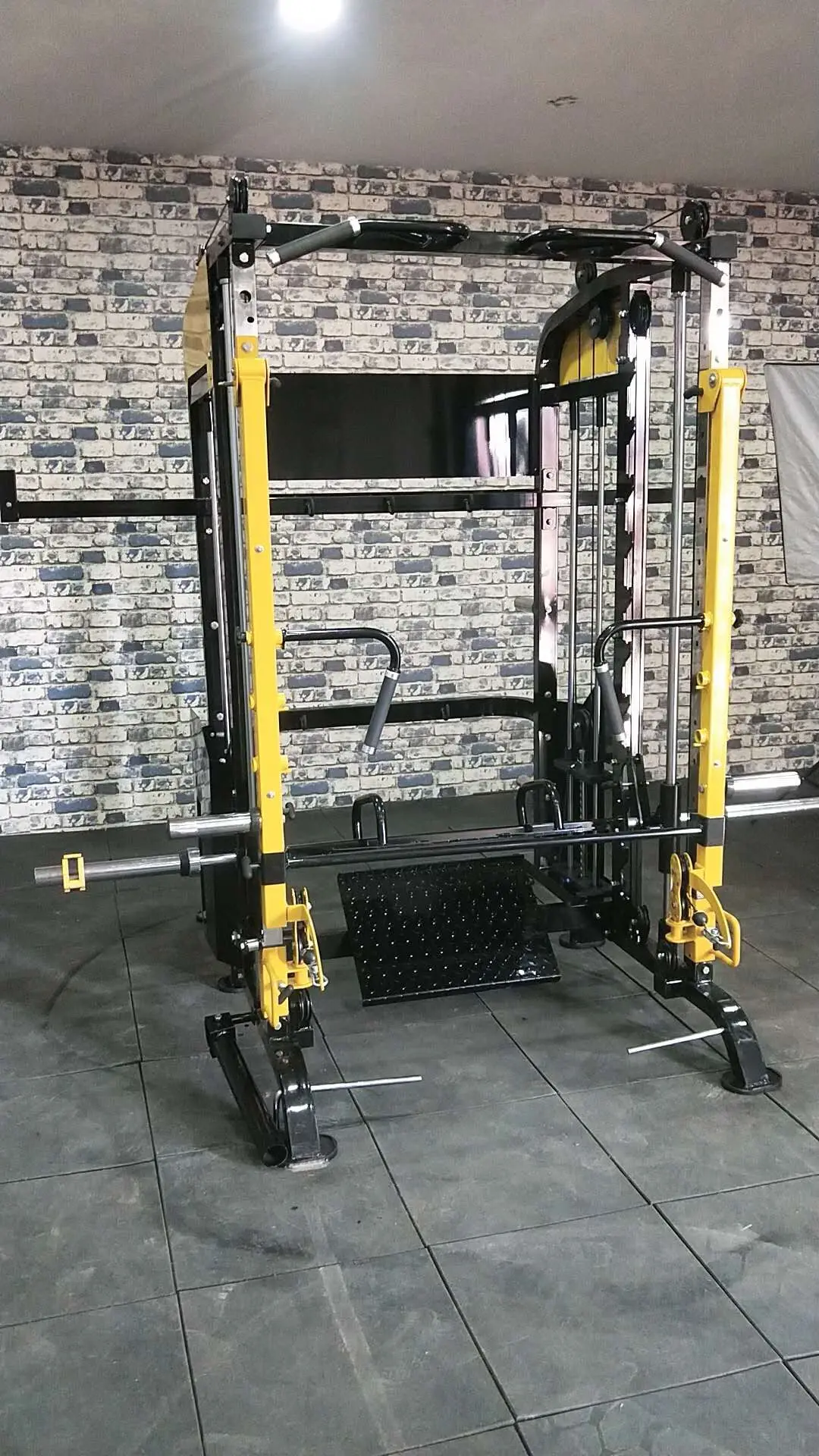 Multi Function Cable Crossover Power Rack Smith Machine Squat Rack 4 In ...