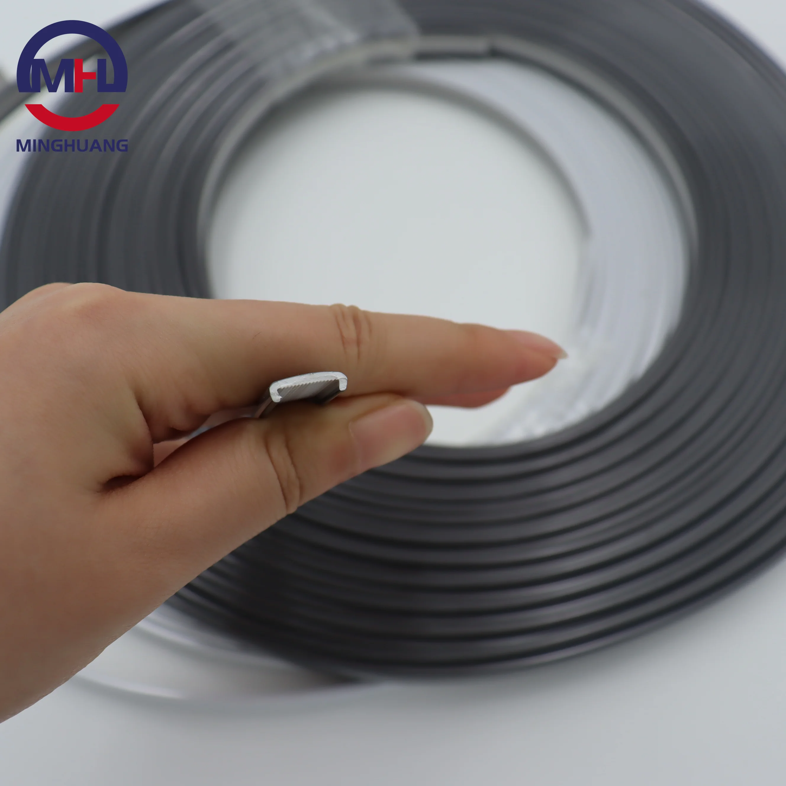 Mh Furniture Accessories High-quality Dark Gray White U-shape Pvc Edge ...