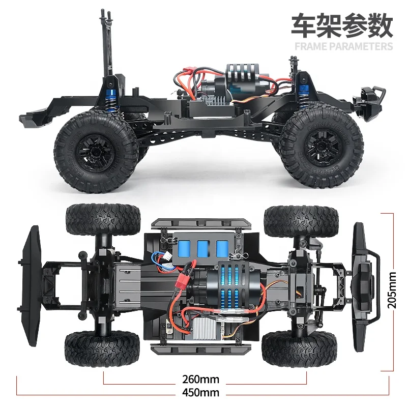 2.4G RC Car 1:10 Scale 4X4 Rock Crawler - Fun for All Ages