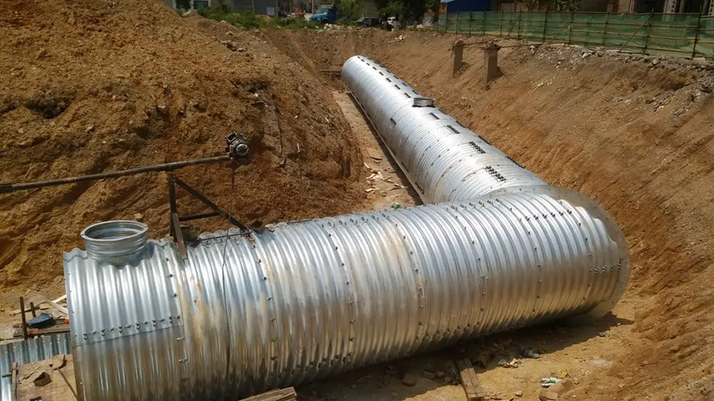 Corrugated Galvanized Steel Culvert Pipe - Buy Steel Culvert Pipe ...