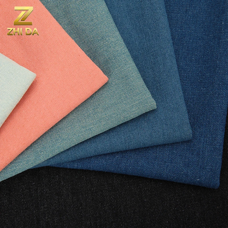 90%cotton 10%polyester Denim Washed Twill Denim Fabric for Shopping Bag ...