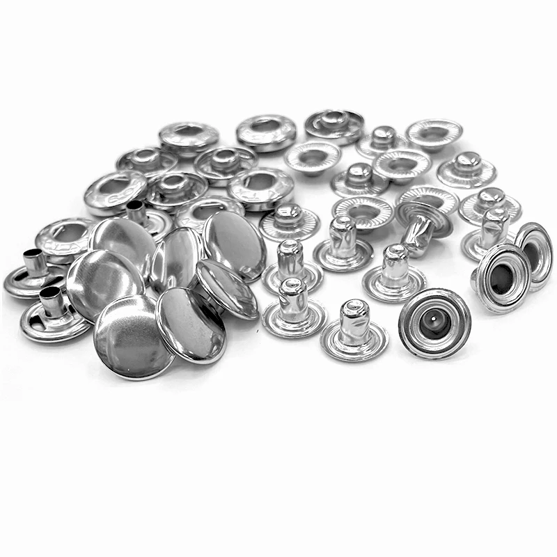 8050# Metal Stainless Steel Snap Fastener Buttons Rivet Clasp Jacket ...
