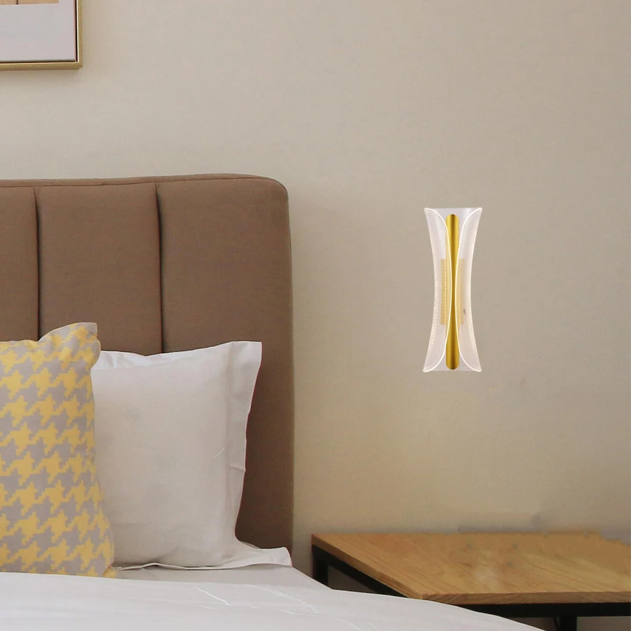 Low-Profile Simple Black Living Room Back Wall LED Wall Lamp Design ...