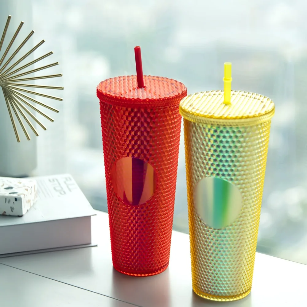 Plastic Durian Shape Cup New Design In Stock Custom Portable 16oz 24oz ...