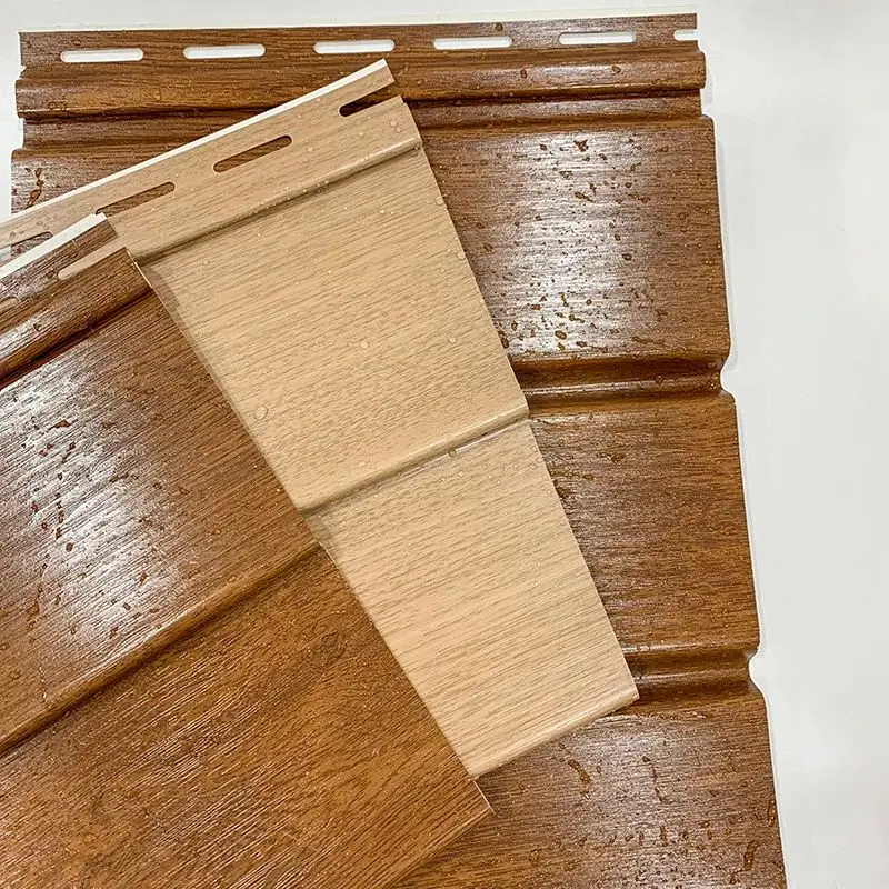 Pvc Soffit Wooden Color Eave Panel For Outdoor Uv Resistance 300mm Wide ...