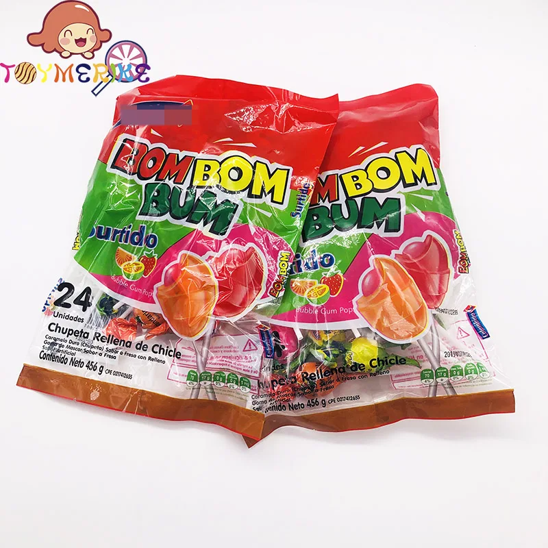 Bom Bom Gum Lollipop Candy - Buy Gum Lollipop,Gum Lollipop Candy,Bom ...