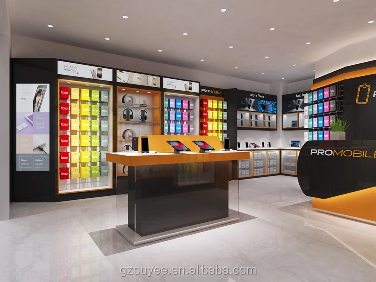 Mobile Shop Counters Phone Store Display Shelf Cell Phone Accessory ...