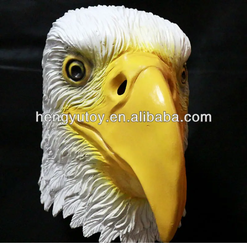 Creepy Vulture Head Mask Deluxe Quality Adult Full Face Latex Carnival ...