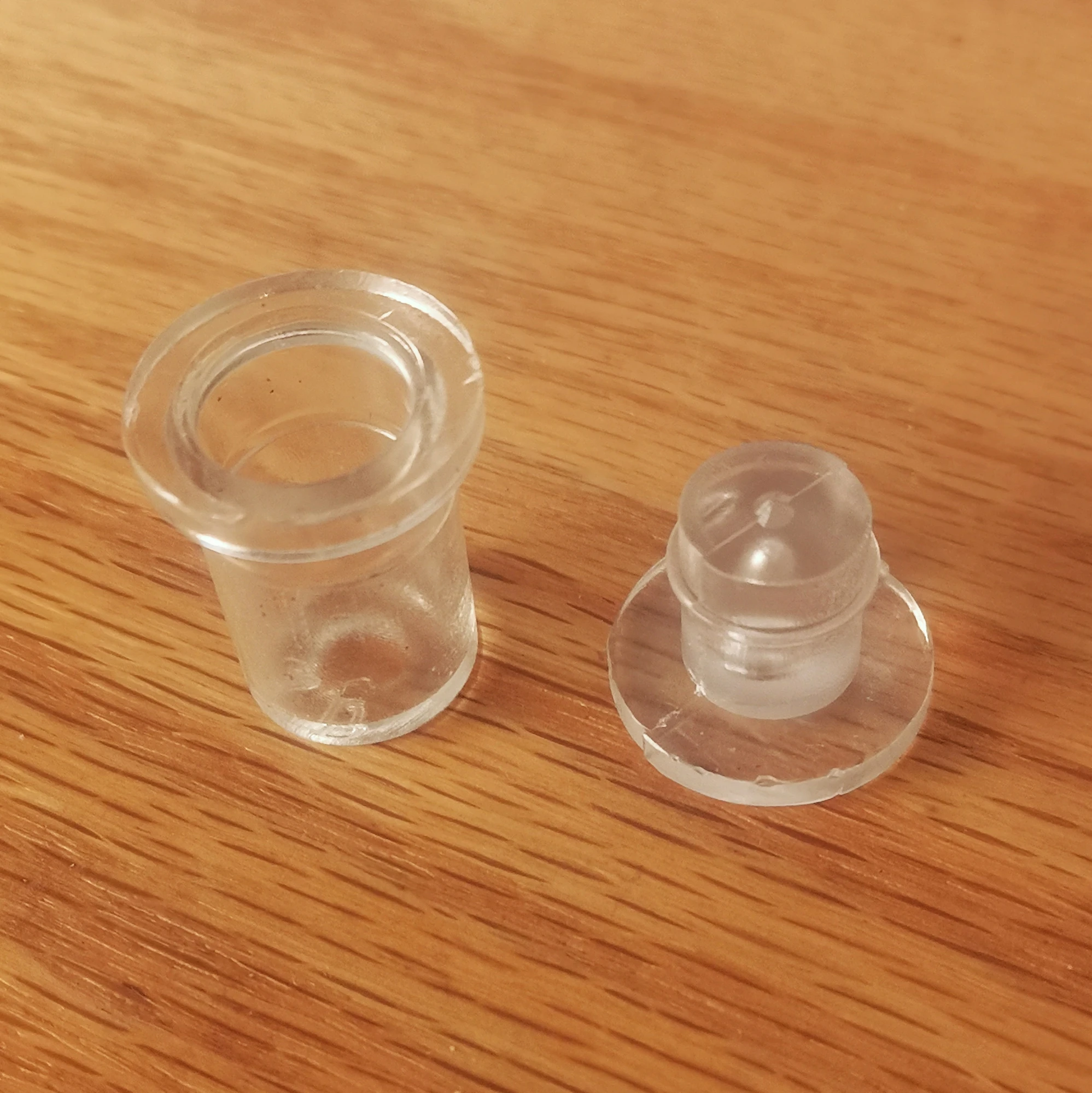 Transparent Acrylic Quick Snap Standoffs for Signs – 19mm Dia, OEM