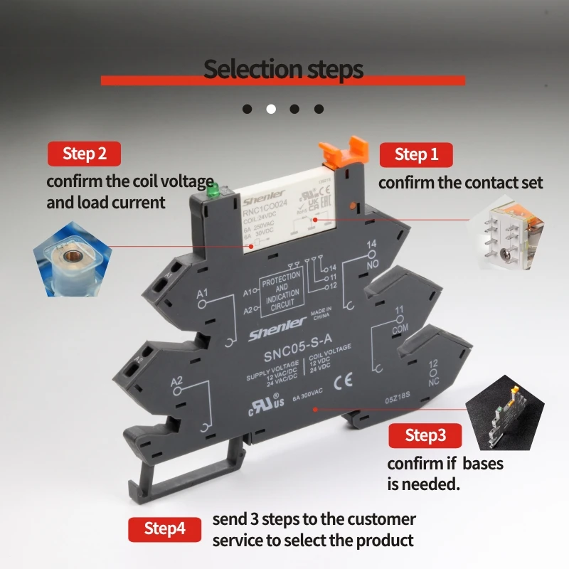 Shenler 12V Slim Relay with Socket - Sealed Electromagnetic Relay for ...