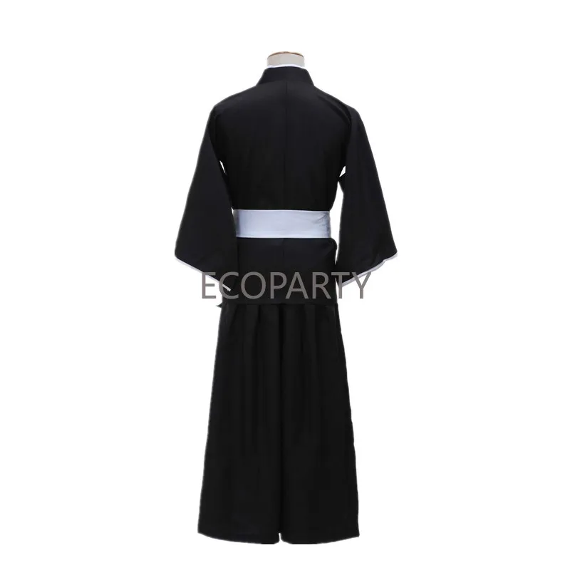 Kurosaki Ichigo Cosplay Costume Set - Japanese Kimono Outfit with Straw ...
