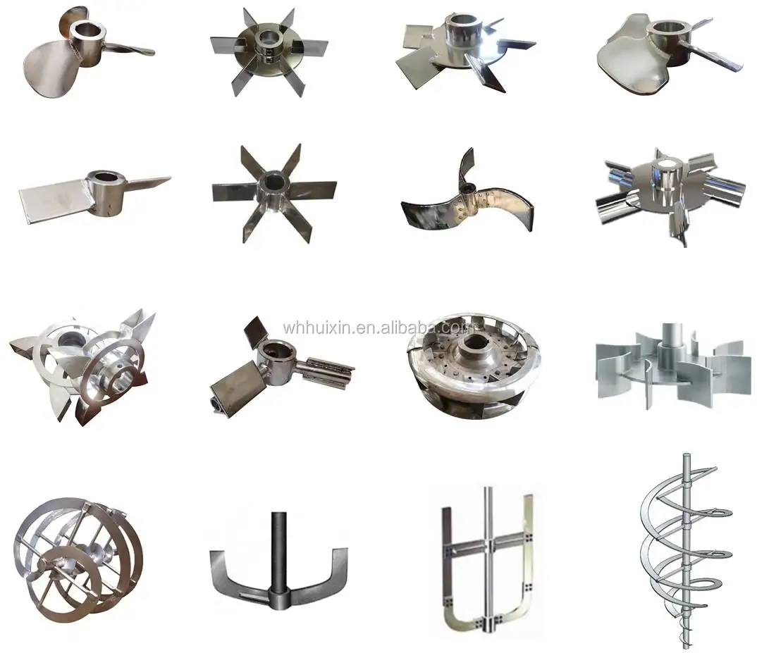 Rushton Turbine Impeller & Flat Blade Disc Agitator For Food ...