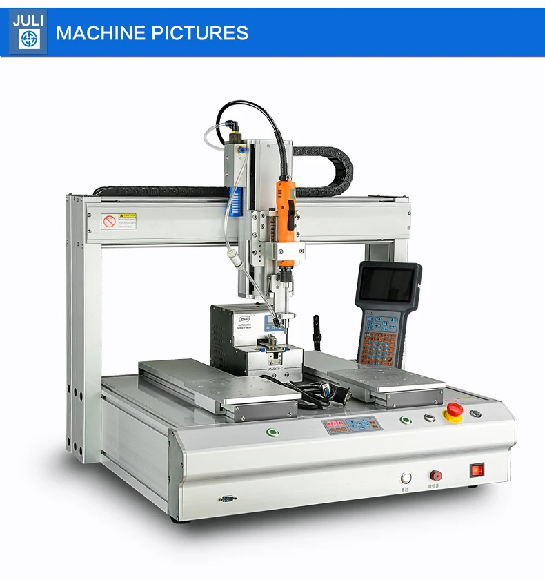 Two Platform 4 Axis Desktop Automatic Screw Fasten Drive Robot ...