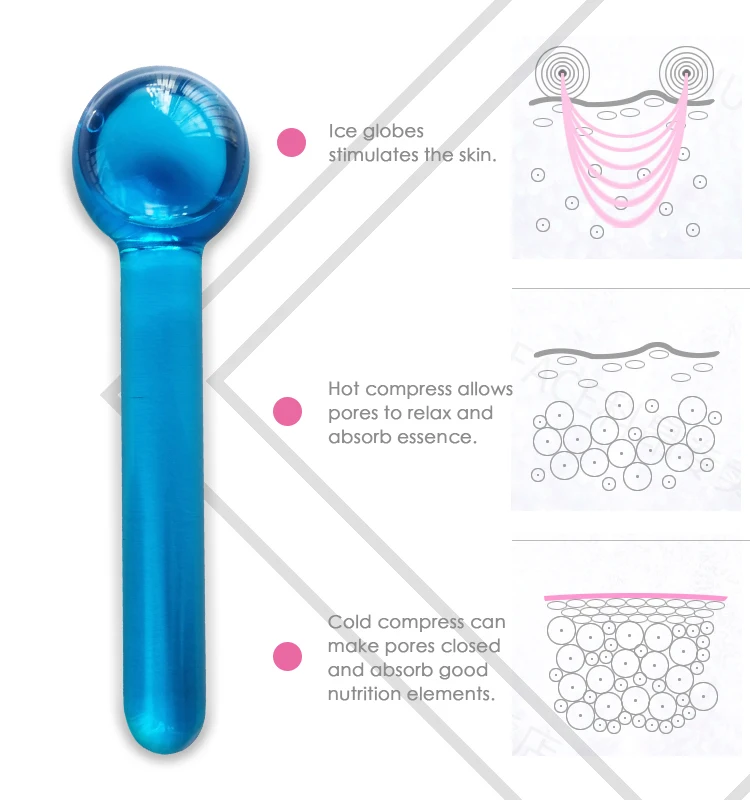 Eye Circle Ice Rollers Reduce Puffiness Beauty Face Ice Roller Globes ...